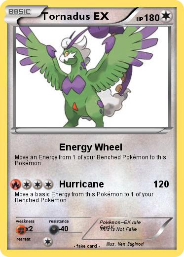 Pokémon Tornadus EX 35 35 - Energy Wheel - My Pokemon Card