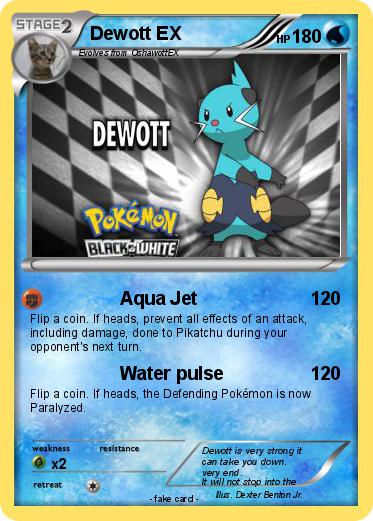 Pokémon Dewott EX 5 5 - Aqua Jet - My Pokemon Card