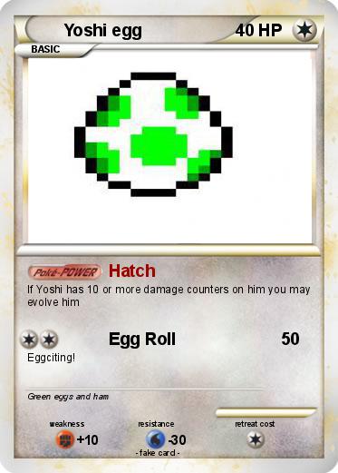 Pokémon Yoshi egg 75 75 - Hatch - My Pokemon Card