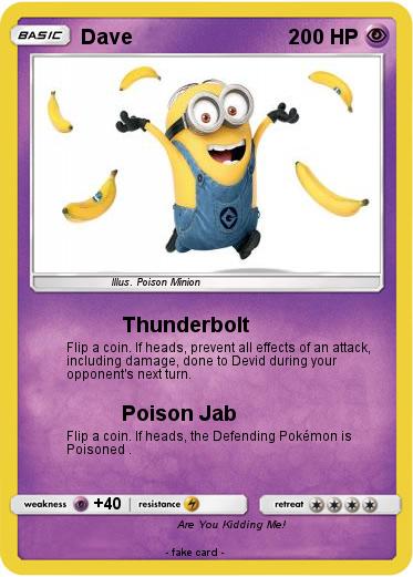 Pokémon Dave 499 499 - Thunderbolt - My Pokemon Card