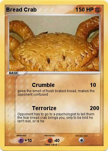 Pokémon Bread Crab - Crumble - My Pokemon Card