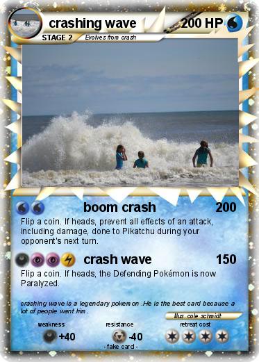 Pokémon crashing wave - boom crash - My Pokemon Card