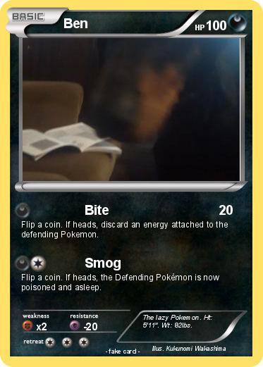 Pokémon Ben 1888 1888 - Bite - My Pokemon Card