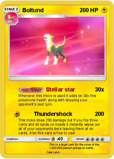 Pokémon Boltund 7 7 - Stellar star - My Pokemon Card