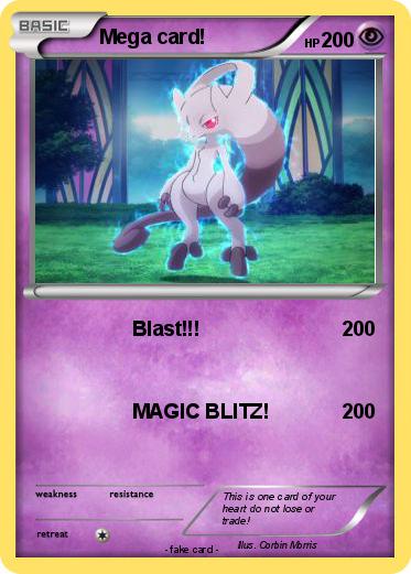Pokémon Mega card 1 1 - Blast!!! - My Pokemon Card