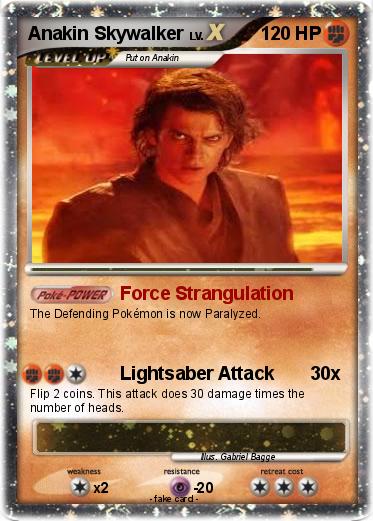 Pokémon Anakin Skywalker 91 91 - Force Strangulation - My Pokemon Card