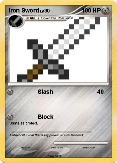 Pokémon Iron Sword 15 15 - Slash - My Pokemon Card