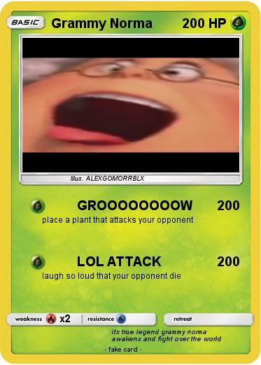 Pokémon Grammy Norma 1 1 - GROOOOOOOOW - My Pokemon Card