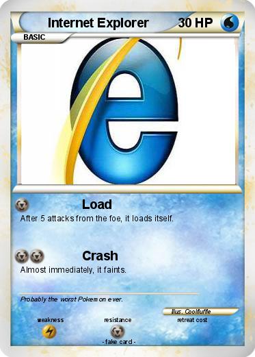 Pokémon Internet Explorer 107 107 - Load - My Pokemon Card