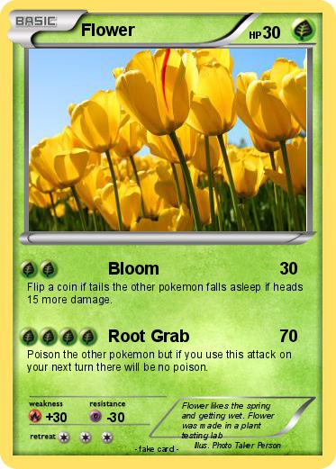 Pokémon Flower 533 533 - Bloom - My Pokemon Card