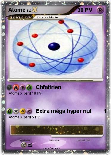 Pokémon Atome 4 4 - Chfaitrien - Ma carte Pokémon