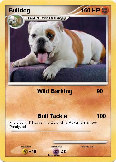 Pokémon Bulldog 73 73 - Wild Barking - My Pokemon Card