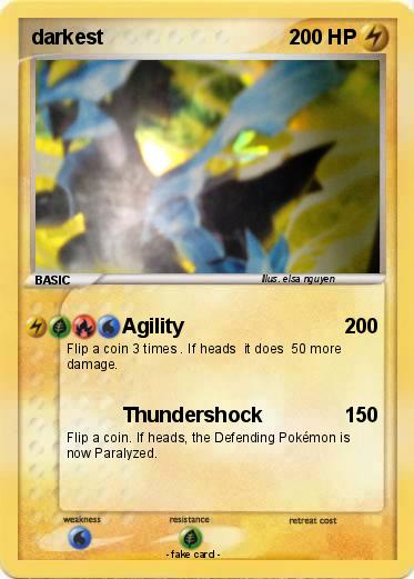 Pokémon darkest 21 21 - Agility - My Pokemon Card