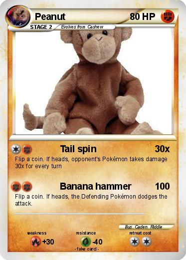 Pokémon Peanut 297 297 - Tail spin - My Pokemon Card