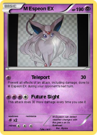 Pokémon M Espeon EX 1 1 - Teleport - My Pokemon Card