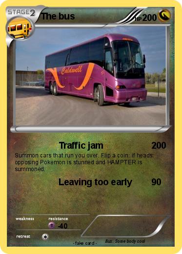 Pokémon The bus 7 7 - Traffic jam - My Pokemon Card