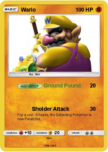 Pokémon Wario 1171 1171 - Ground Pound - My Pokemon Card