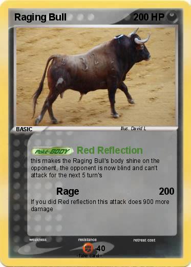 Pokémon Raging Bull - Red Reflection - My Pokemon Card
