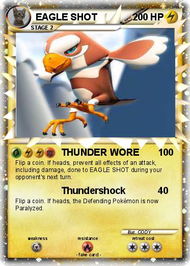 Pokémon EAGLE SHOT - THUNDER WORE - My Pokemon Card