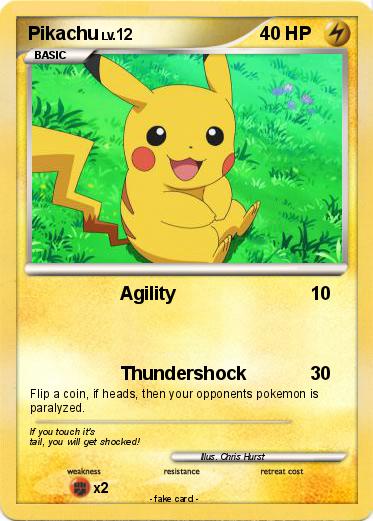 Pokémon Pikachu 15035 15035 - Agility - My Pokemon Card