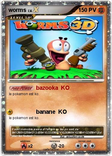 Pokémon worms 72 72 - bazooka KO - Ma carte Pokémon