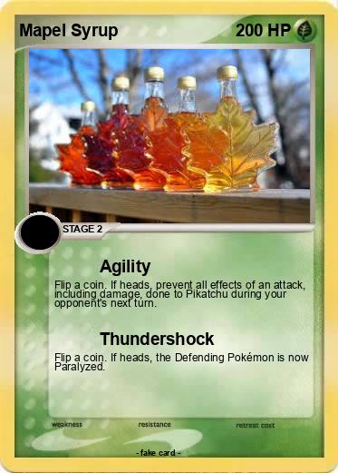 Pokémon Mapel Syrup - Agility - My Pokemon Card