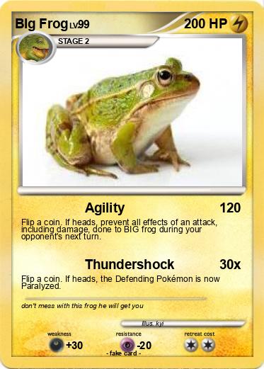 Pokémon BIg Frog 5 5 - Agility - My Pokemon Card