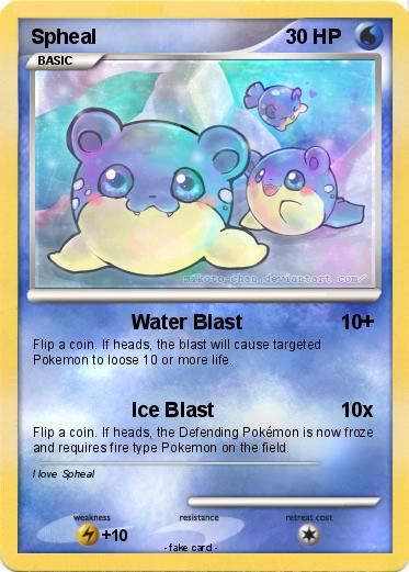 Pokémon Spheal 43 43 - Water Blast - My Pokemon Card