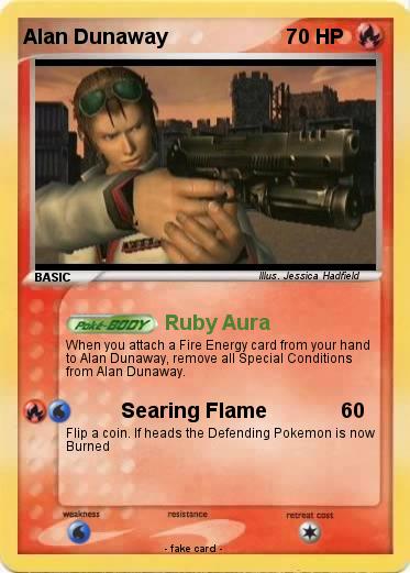 Pokémon Alan Dunaway 1 1 - Ruby Aura - My Pokemon Card