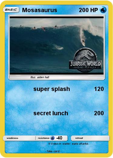 Pokémon Mosasaurus 50 50 - super splash - My Pokemon Card