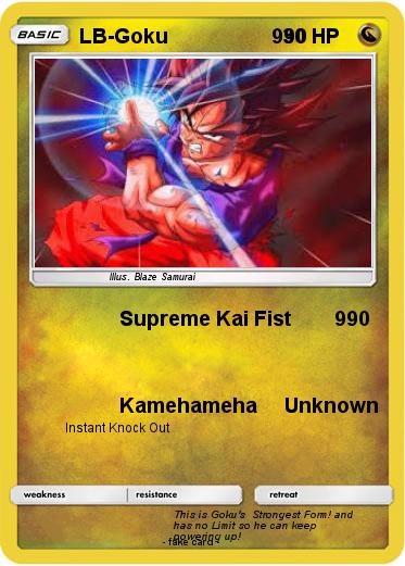 Pokémon LB Goku 990 990 - Supreme Kai Fist 990 - My Pokemon Card