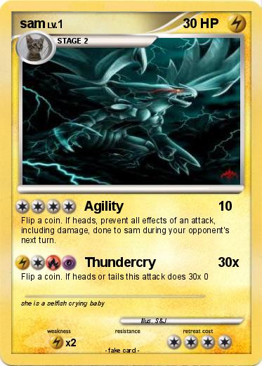 Pokémon sam 470 470 - Agility - My Pokemon Card