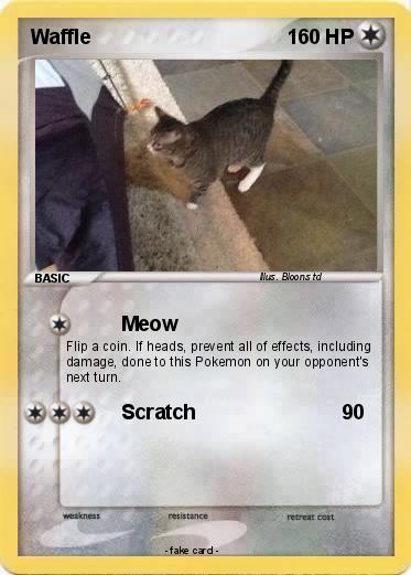 Pokémon Waffle 174 174 - Meow - My Pokemon Card