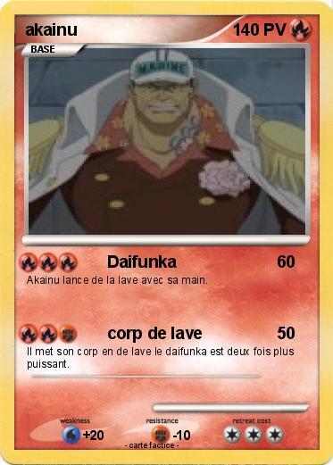 Pokémon akainu 5 5 - Daifunka - Ma carte Pokémon