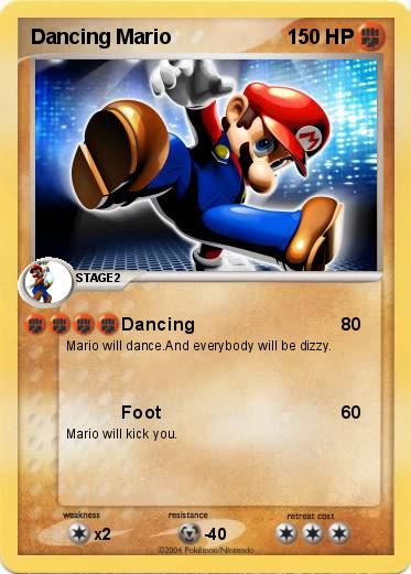 Pokémon Dancing Mario 1 1 - Dancing - My Pokemon Card