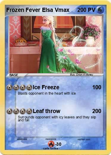 Pokémon Frozen Fever Elsa Vmax - Ice Freeze - Ma carte Pokémon