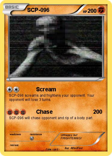 Pokémon SCP 096 2096m - Scream - My Pokemon Card