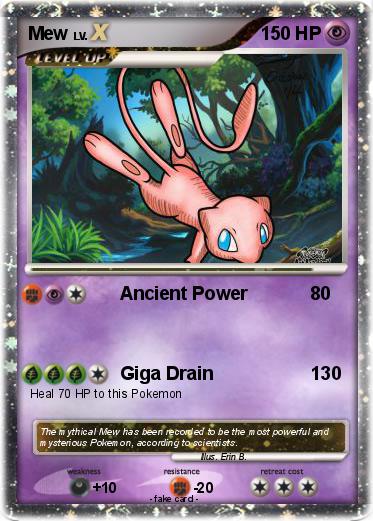 Pokémon Mew 7572 7572 - Ancient Power - My Pokemon Card