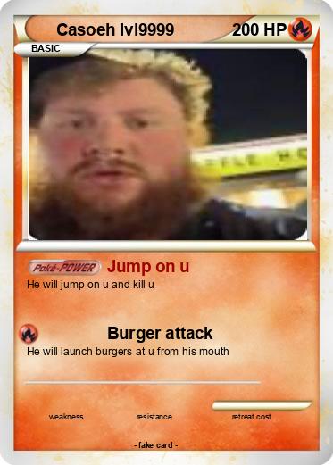 Pokémon Casoeh lvl9999 - Jump on u - My Pokemon Card