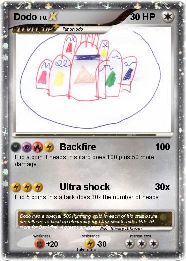 Pokémon Dodo 85 85 - Backfire - My Pokemon Card