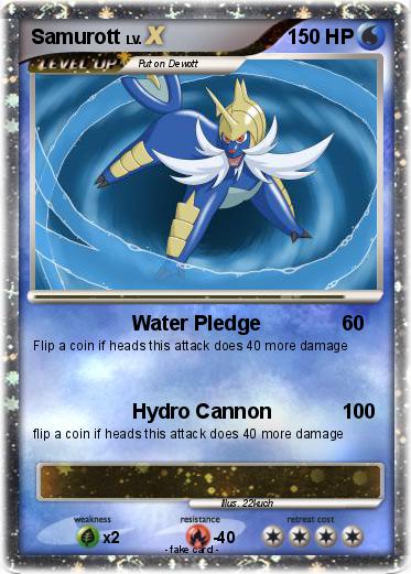 Pokémon Samurott 819 819 - Water Pledge - My Pokemon Card