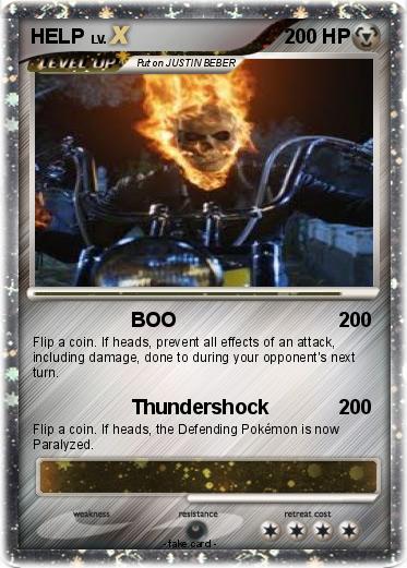 Pokémon HELP 38 38 - BOO - My Pokemon Card