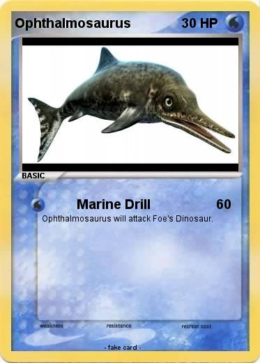 Pokémon Ophthalmosaurus 3 3 - Marine Drill - My Pokemon Card