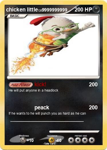 Pokémon chicken little 23 23 - kick! - My Pokemon Card