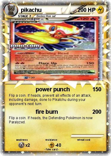 Pokémon pikachu 12176 12176 - power punch - My Pokemon Card