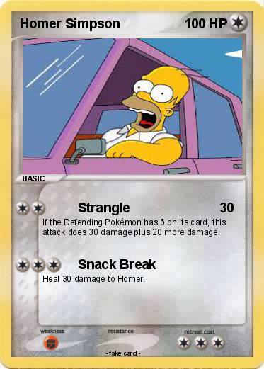 Pokémon Homer Simpson 1008 1008 - Strangle - My Pokemon Card