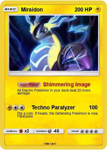 Pokémon Miraidon 3 3 - Shimmering Image - My Pokemon Card