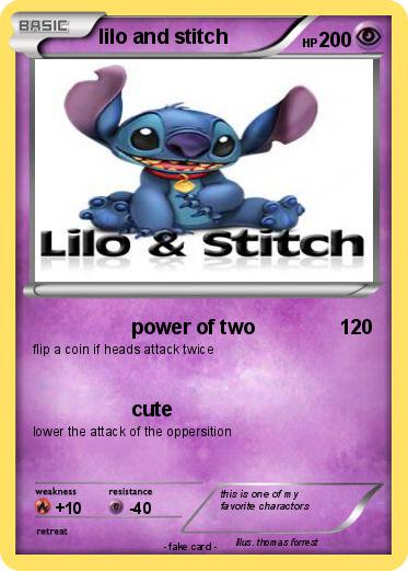 Pokémon lilo and stitch 2 2 - power of two - My Pokemon Card