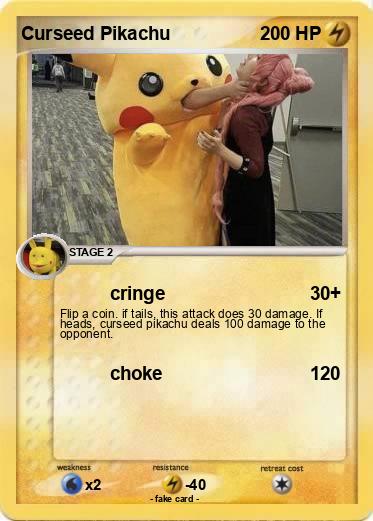 Pokémon Curseed Pikachu - cringe - My Pokemon Card