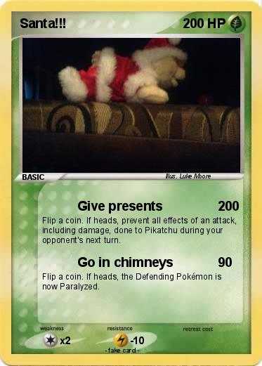 Pokémon Santa 1039 1039 - Give presents - My Pokemon Card